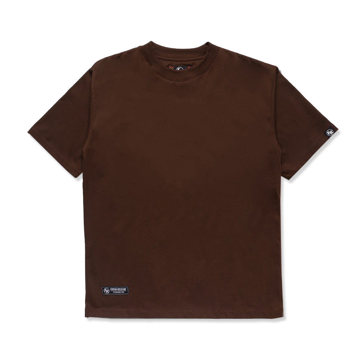 Basic Crew Neck Tee - Choco Brown – Fresh Release